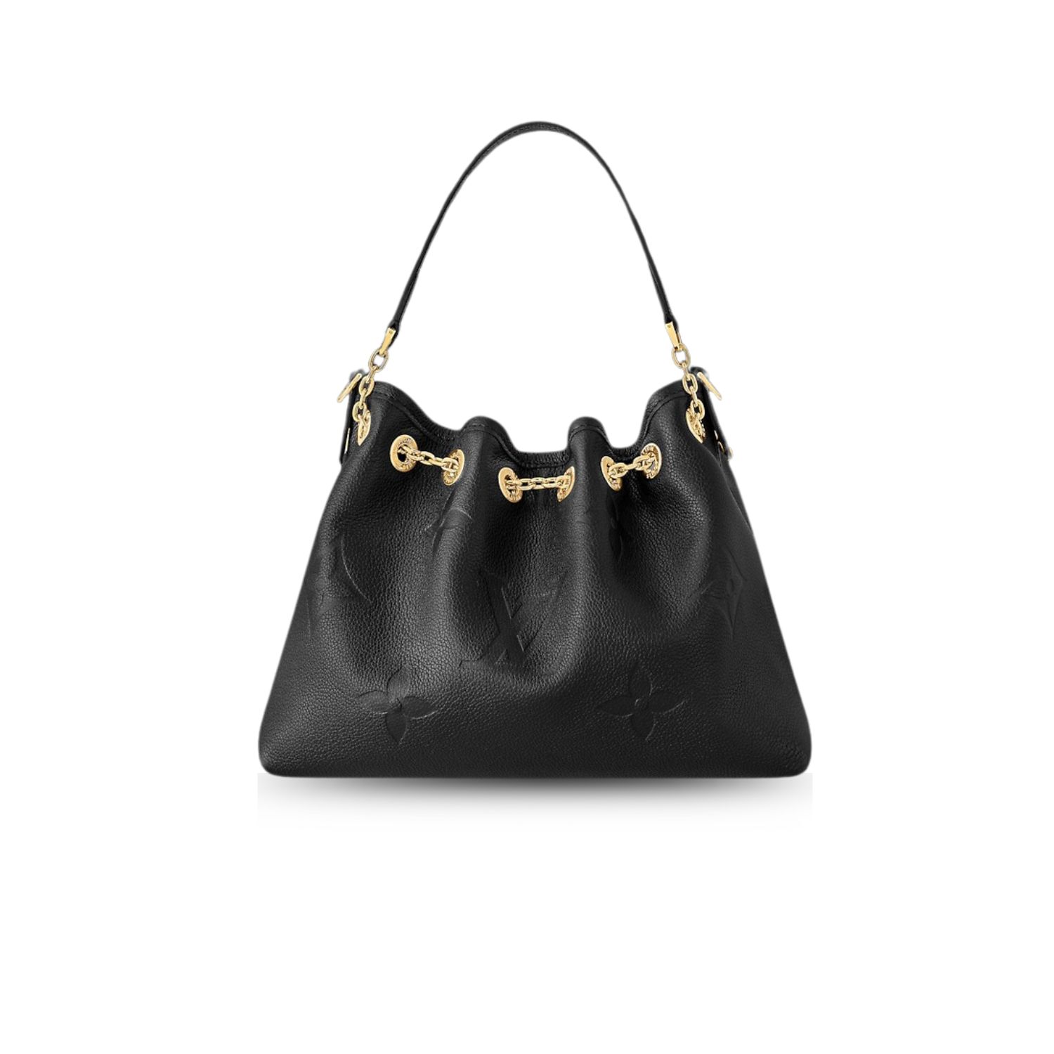 Louis Vuitton LV Bundle Monogram Empreinte Black For Women 28cm/11in M47209 - Crozus