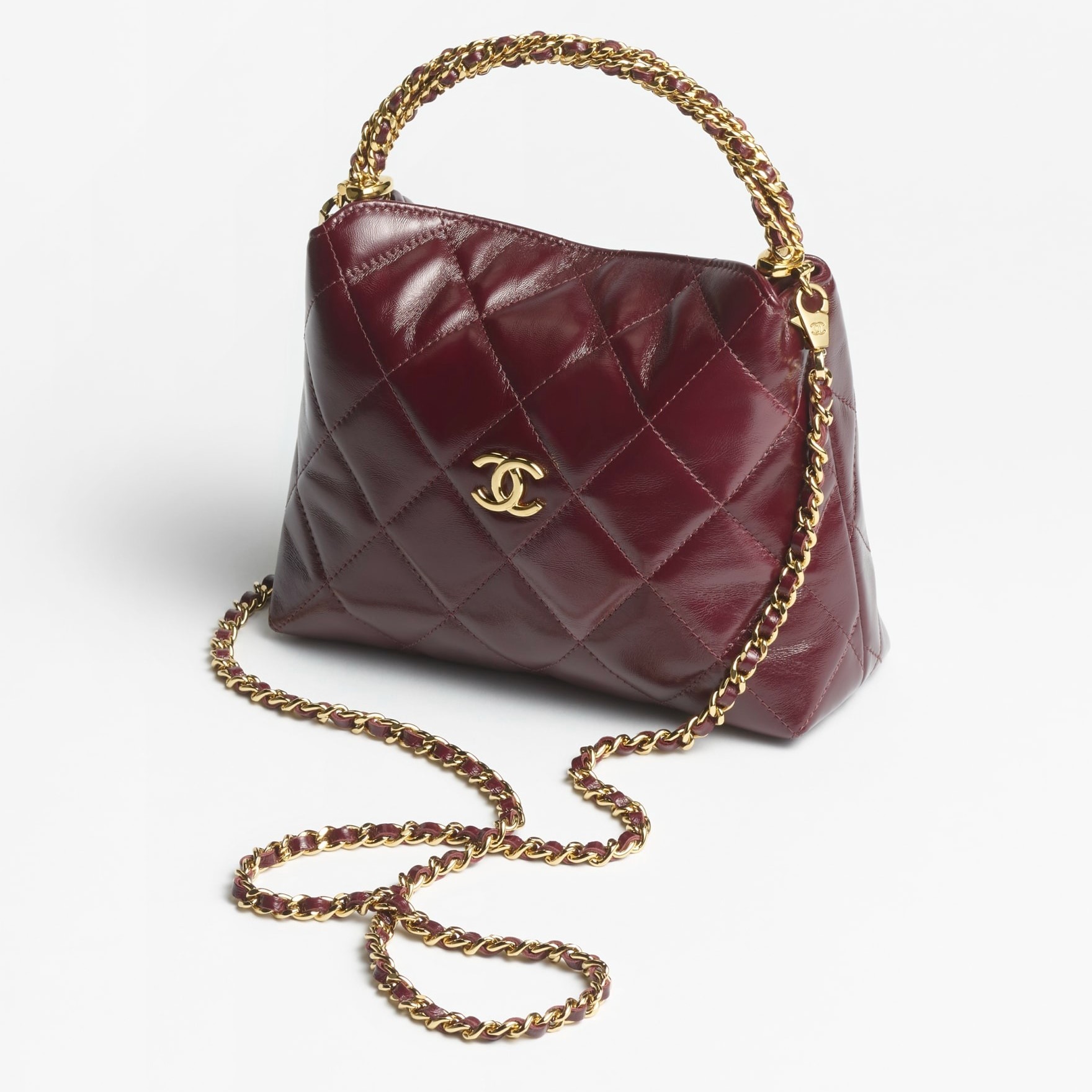 Chanel Clutch With Chain Burgundy For Women 7.3in/19cm AP4189-B17675 ...