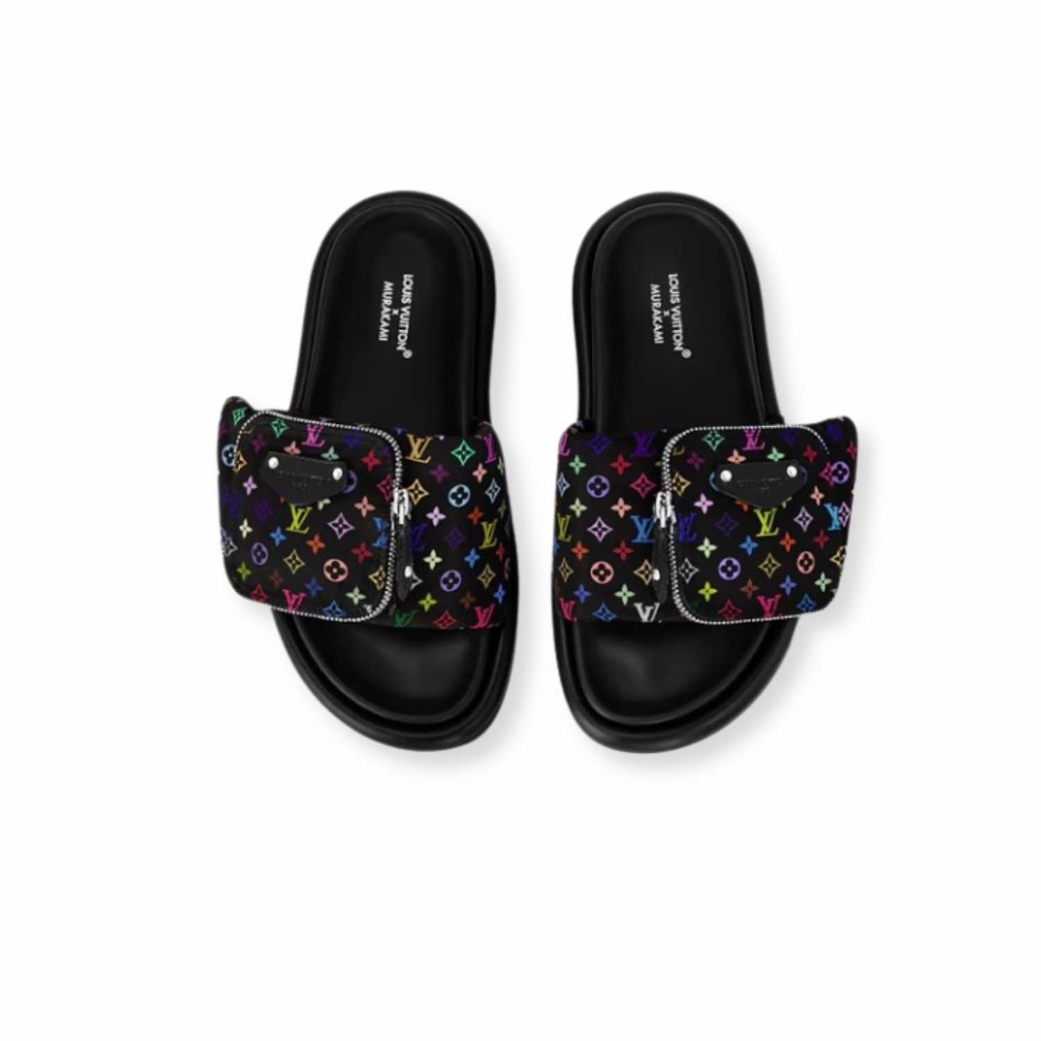 Louis Vuitton LV x TM Pool Pillow Flat Comfort Mule Black For Women ...