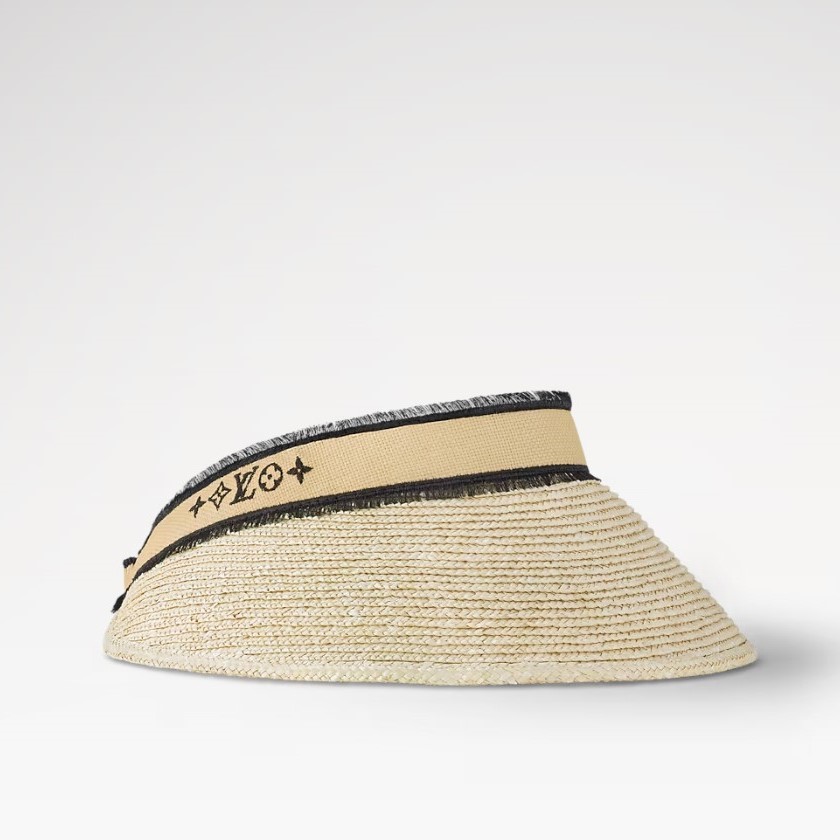 Louis Vuitton LV Straw Visiere Hat For Women M90622 - Crozus