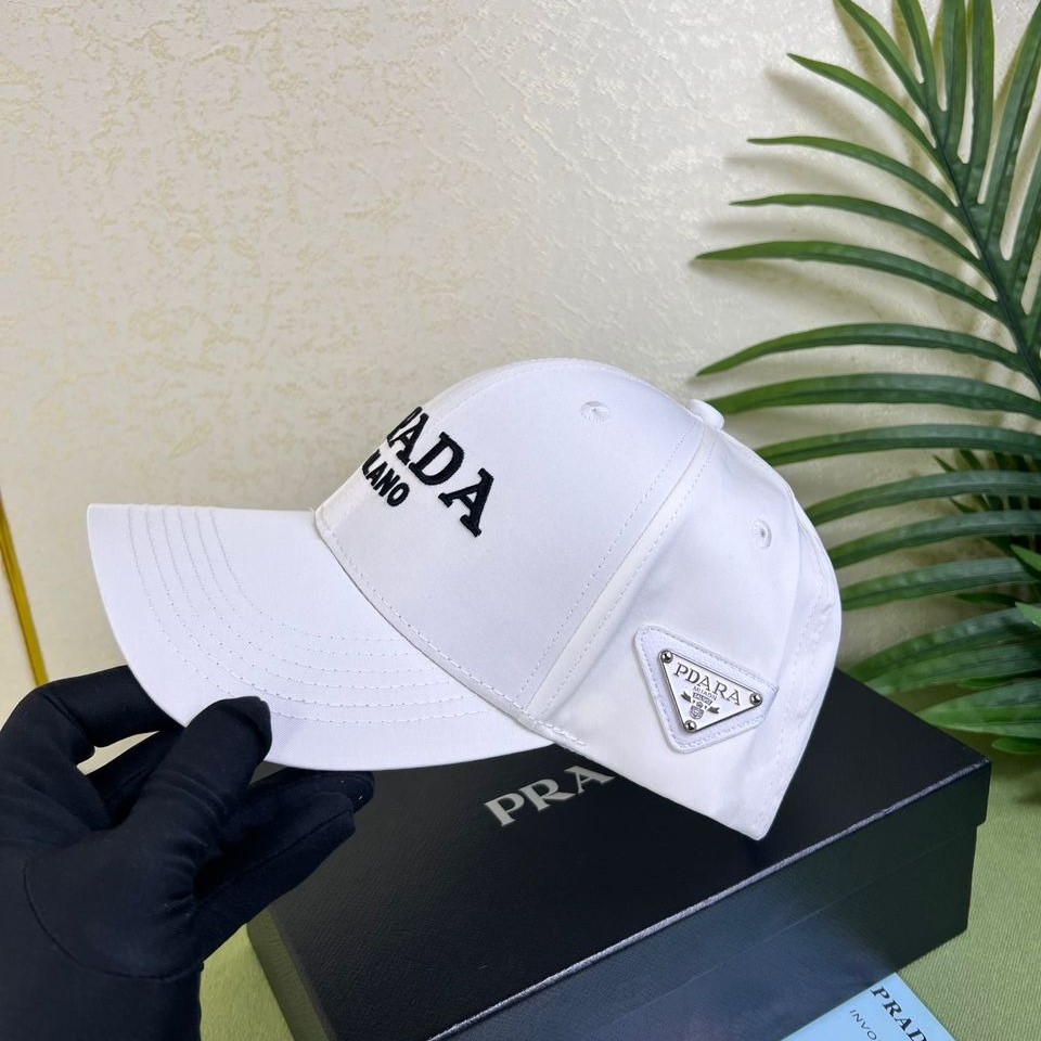 Prada Denim Baseball Cap White Prada Cap - Crozus