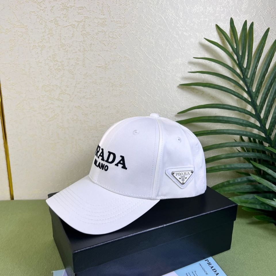 Prada Denim Baseball Cap White Prada Cap - Crozus