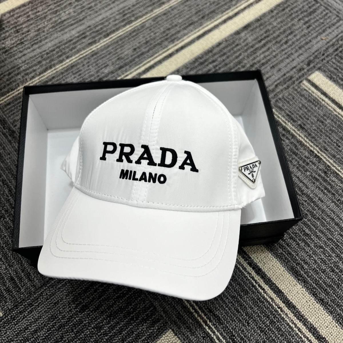Prada Denim Baseball Cap White Prada Cap - Crozus