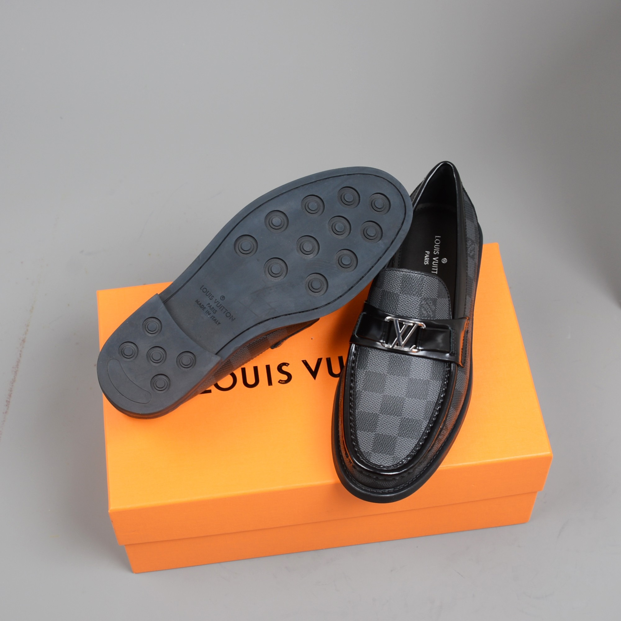 Louis Vuitton Monte Carlo Moccasin in Black Damier Canvas for Men - Crozus